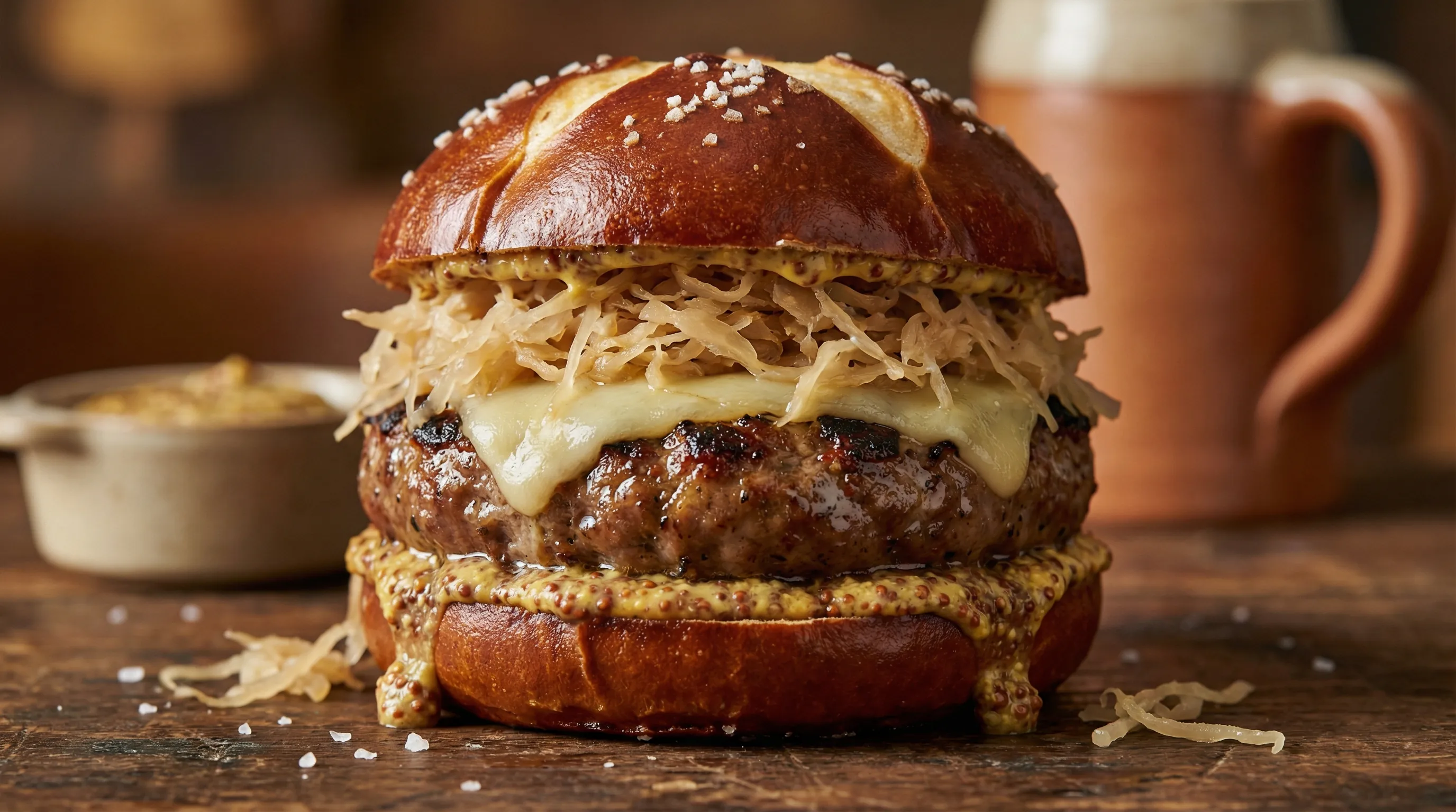 German Bratwurst Burger | Time for Burgers | Time for Burgers